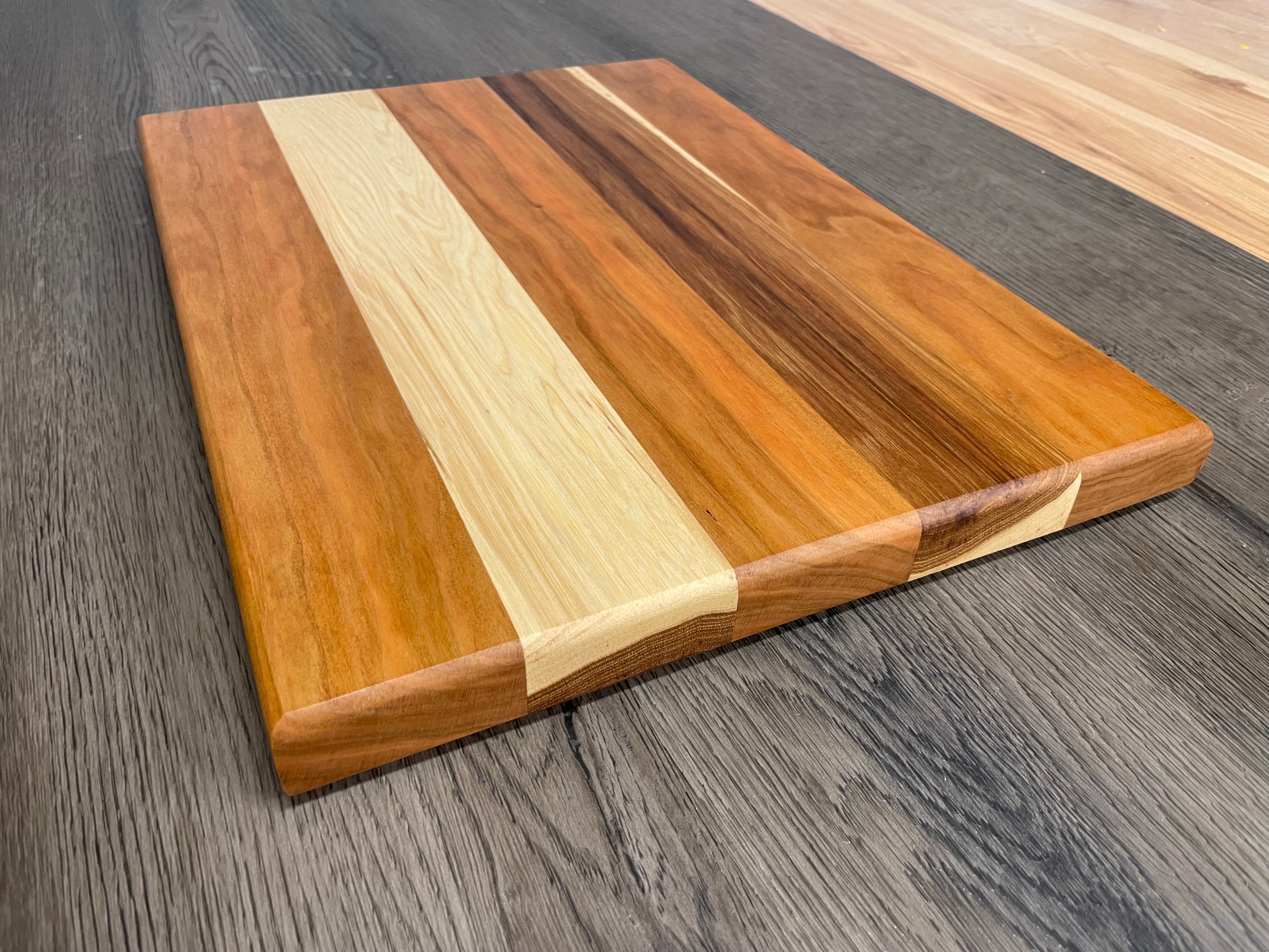 Cherry & Hickory Cutting Board – Swan Creek Woodshop